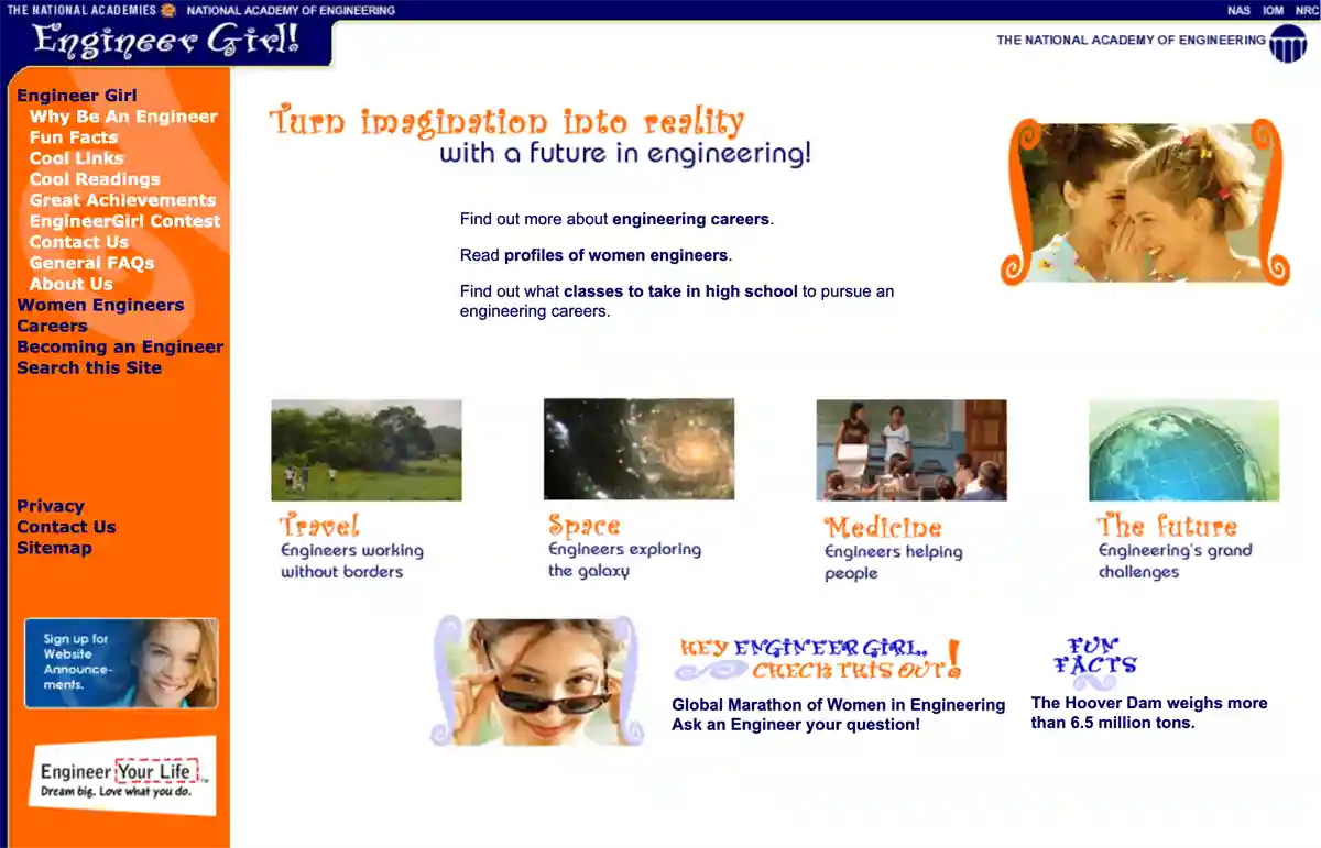 EngineerGirl - History of EngineerGirl